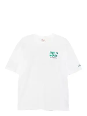 MC2 SAINT BARTH Delmar Slogan-print Cotton T-shirt - White