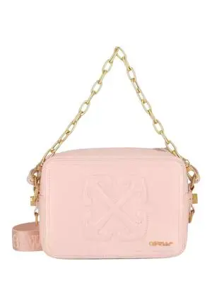 Off-White Chain-link Crossbody Bag - Pink