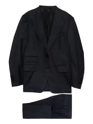 TOM FORD Notched Lapel Suit - Blue