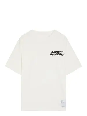 Satisfy Mothtech Distressed Cotton T-shirt - Off White