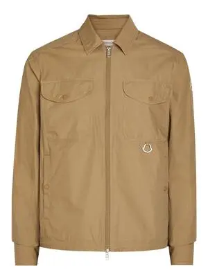 Moncler Cotton-poplin Overshirt - Tan
