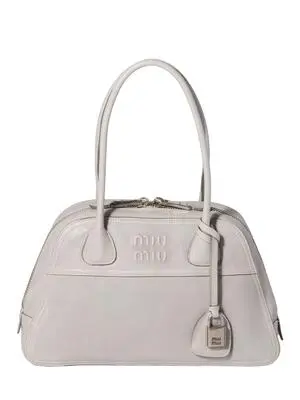 Miu Miu Vivant Nappa Leather Bag - Granite Gray