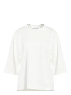 Peserico T-shirt With 3/4 Sleeves - White