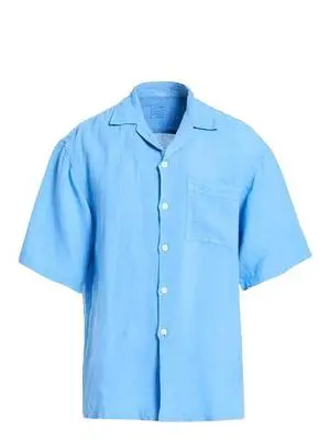 120% Lino Shirt Size Linen - Blue