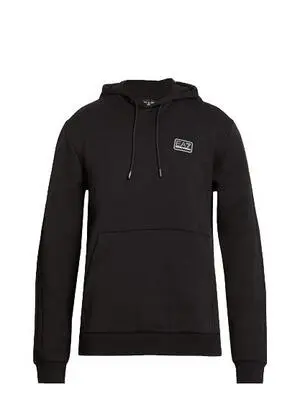EA7 Cotton-blend Fleece Sweatshirt - Black