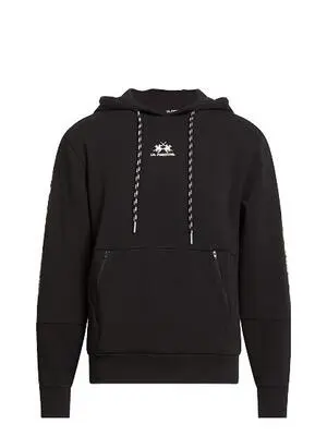 LA MARTINA Hooded Sweatshirt With Zipped Pockets - Black