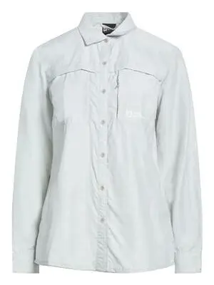 JACK WOLFSKIN Shirt In Light Polyamide, Lyocell, And Viscose - Grey