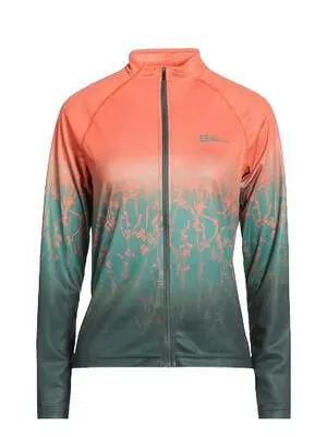 JACK WOLFSKIN Floral Print Zip-up Sweatshirt - Orange