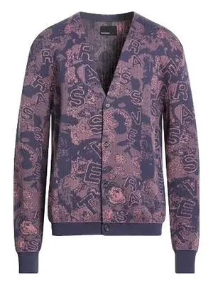 RASSVET Intarsia-knit Cardigan - Navy