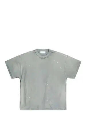 ALEXANDER DIGENOVA Paint-splatter Inside-out T-shirt - Blue