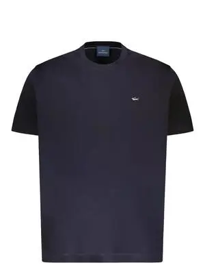 Paul & Shark Logo-patch Cotton T-shirt - Blue