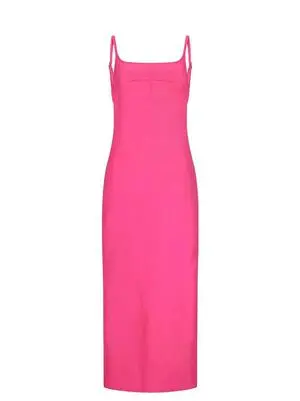 Attico Slit-detail Dress - Pink