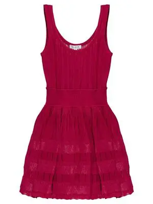 Alaïa Sleeveless Knit Dress - Pink