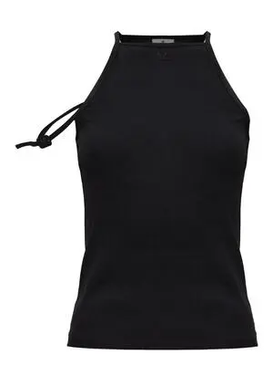 COURREGES Sleeveless Top - Black