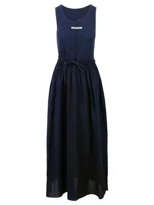NOUMENO CONCEPT Sleeveless Dress With Drawstring Waist - Blue