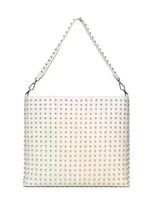 John Richmond Stud-embellished Shoulder Bag - White