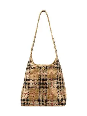 Burberry Medium Raffia Tote Bag - Neutrals