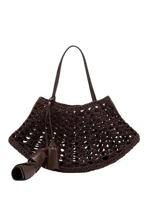 Magda Butrym Maya Small Crochet Top-handle Bag - Brown