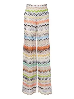 Missoni Zig Zag High-rise Wide-leg Pants - Multicoloured