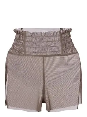 Rick Owens Boxing Sheer Tulle Shorts - Grey