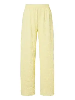 Jade Swim Mika Seersucker Wide-leg Pants - Yellow