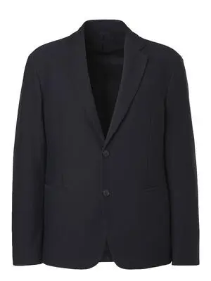 Giorgio Armani Waffle-knit Blazer - Blue
