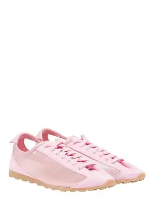 Jacquemus Tennis Suede-trimmed Sneakers - Pink