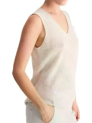 BIANCALANCIA Sequin-embellished Vest - Neutrals