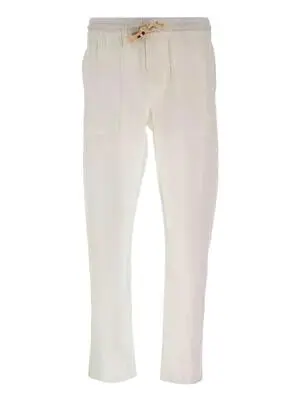 MC2 SAINT BARTH Calais Drawstring-waist Trousers - Neutrals