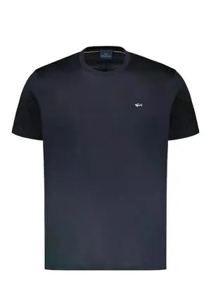 Paul & Shark Logo-embroidered T-shirt Blue