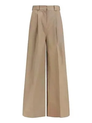 Balenciaga High-waisted Flared Trousers - Neutrals