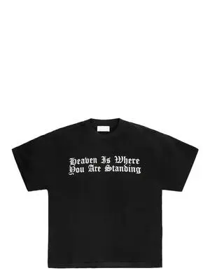 ALEXANDER DIGENOVA Heaven Slogan-print T-shirt - Black