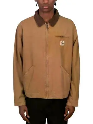 ONE OF THESE DAYS Prairie Canvas Bomber Jacket - Neutrals