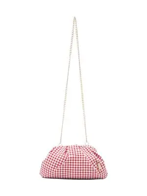 LA MILANESA Petunia Vichy Canvas Crossbody Bag - Red