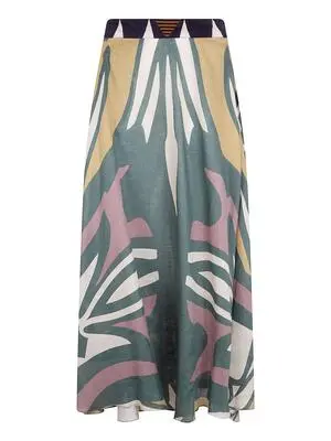 VOLANTIS VOLANTIS Safi Round Midi Skirt