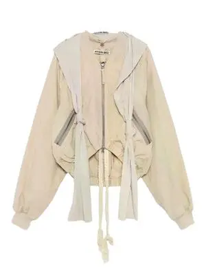 HYEIN SEO Knotted-detail Bomber Jacket - Neutrals
