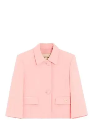 Valentino Garavani Wool Crepe Jacket - Pink