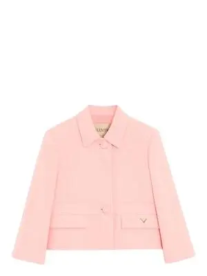 Valentino Garavani Wool Crepe Jacket - Pink