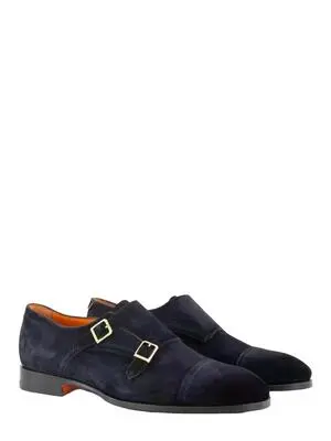 Santoni Double-strap Monk Shoes - Blue