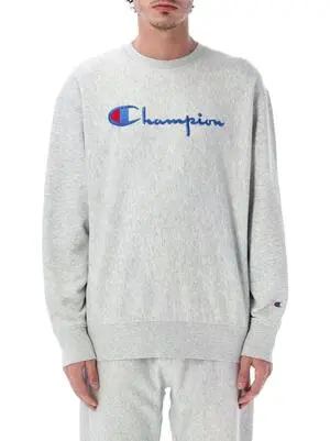 Champion Embroidered Logo Sweatshirt - Grey