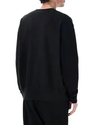 Champion Logo Embroidered Crew Neck Sweater - Black