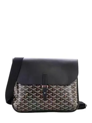 GOYARD Coursier Messenger Bag Coated Canvas And Leather