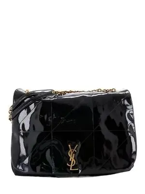 Saint Laurent Jamie 4.3 Quilted Patent Large Shoulder Bag - Black