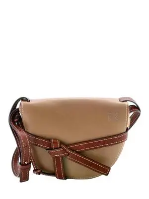 Loewe Gate Small Leather Shoulder Bag - Brown