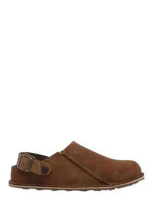 BIRKENSTOCK Suede Clogs With Buckled Straps - Brown
