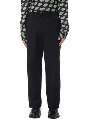 DRIES VAN NOTEN Dries Van Noten Cotton And Wool Drawstring Trousers