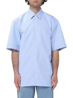 Dries Van Noten Striped Cotton Shirt - Blue