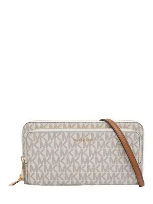 Michael Kors Monogrammed Mini Bag - Beige