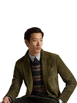 Ralph Lauren RL67 Suede Jacket Olive
