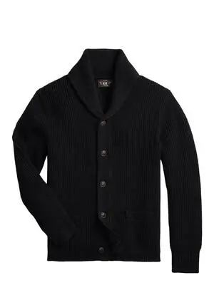 Ralph Lauren Cashmere Shawl-collar Cardigan - Black